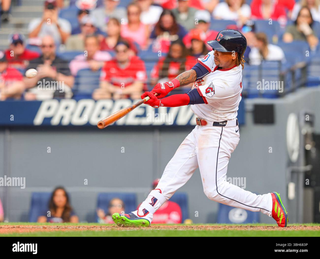 Cleveland, Ohio, USA. 7th June, 2025. Cleveland Guardians third base ...