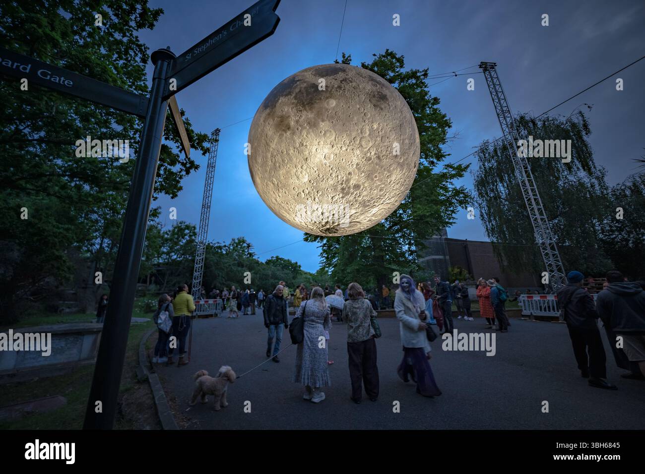 London, UK. 6th June, 2025. Museum of the Moon installation by artist ...