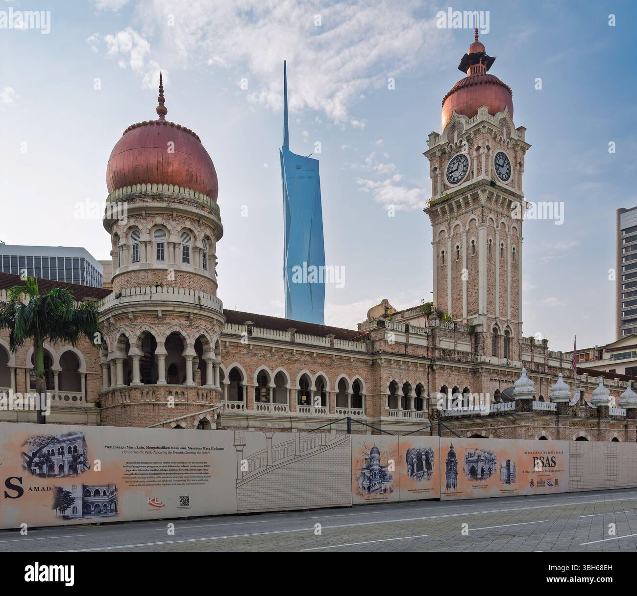 Sultan Abdul Samad Building, a historic landmark with domes and a clock ...