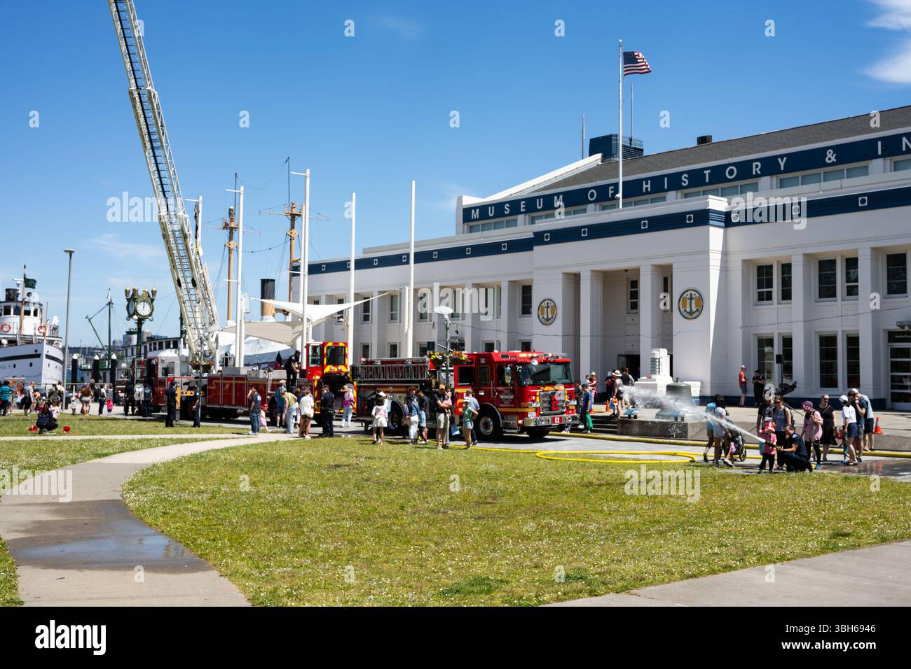 Seattle, USA. 7th Jun 2025. The Seattle Fire Department holds Fire Day ...