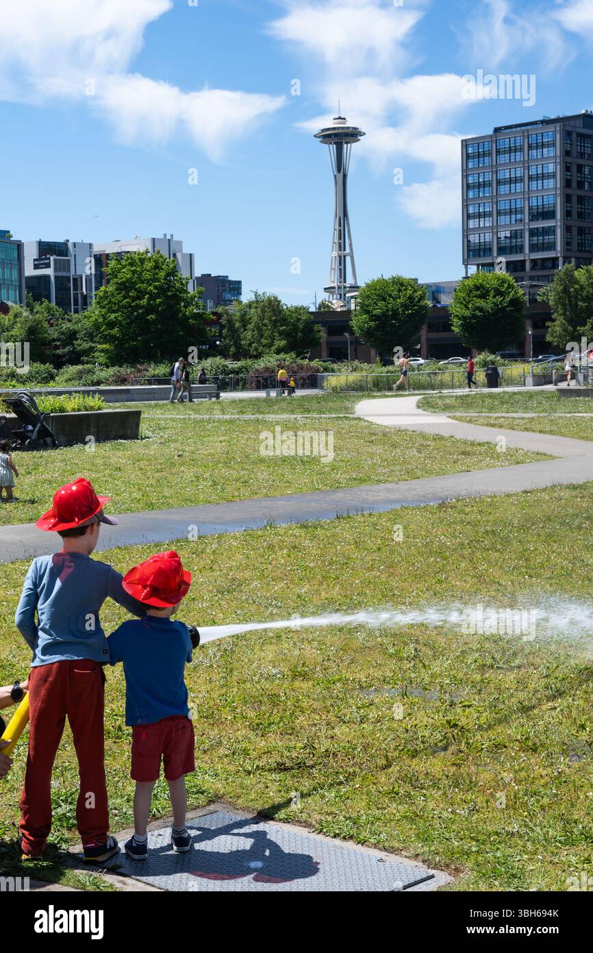 Seattle, USA. 7th Jun 2025. The Seattle Fire Department holds Fire Day ...