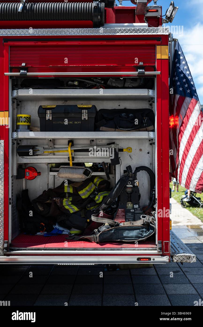 Seattle, USA. 7th Jun 2025. The Seattle Fire Department holds Fire Day ...
