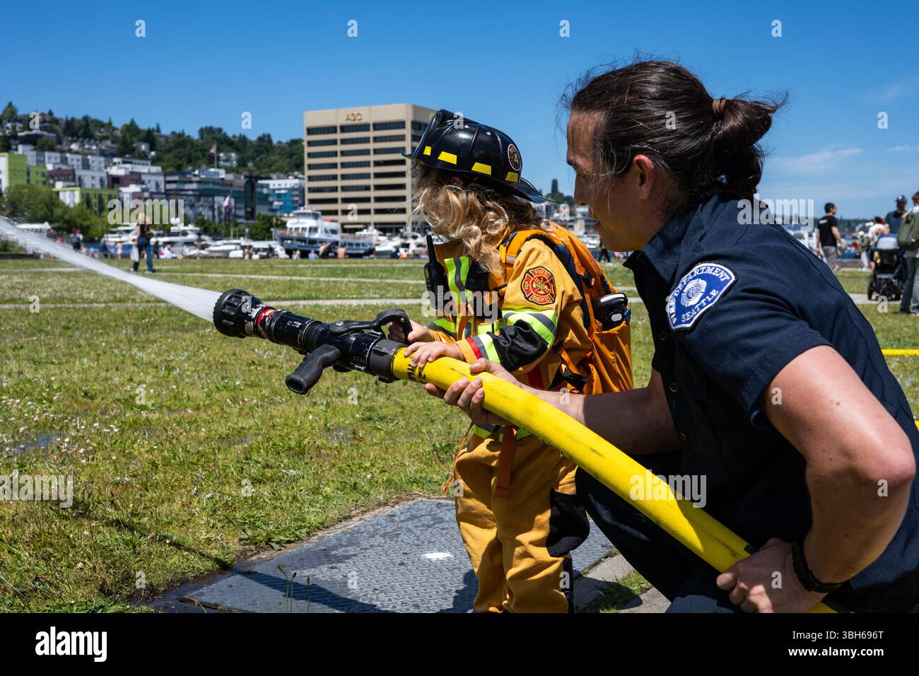 Seattle, USA. 7th Jun 2025. The Seattle Fire Department holds Fire Day ...