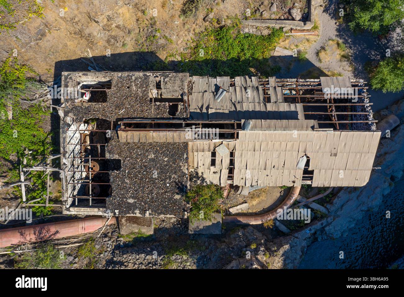 White River Falls State Park, Oregon - July 28th 2019: Aerial view of ...
