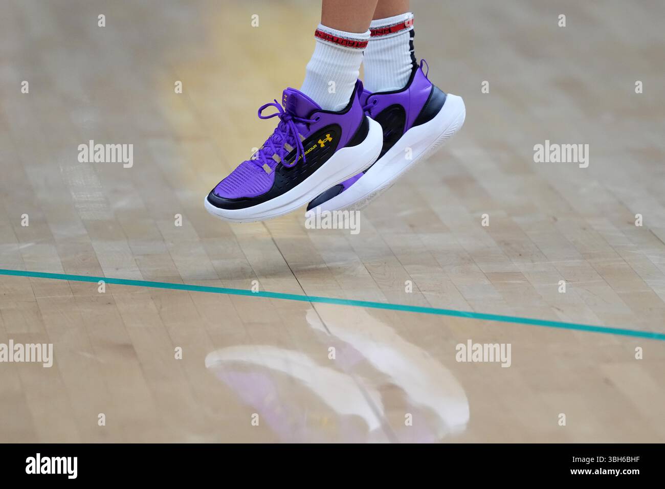 Los Angeles, United States. 13th May, 2025. The Under Armour shoes worn ...