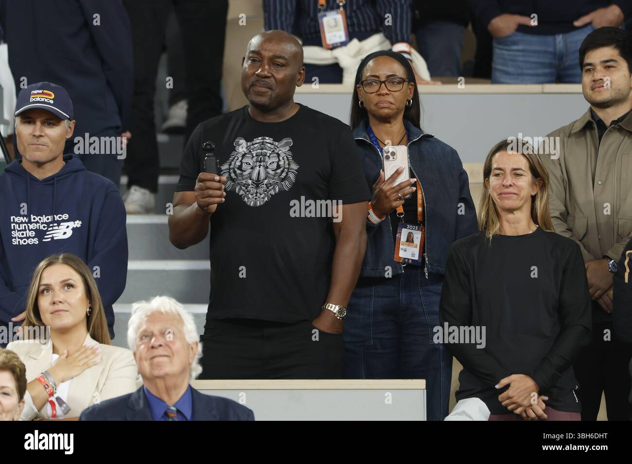 Candi Gauff and Corey Gauff, parents of Coco Gauff of USA during the ...