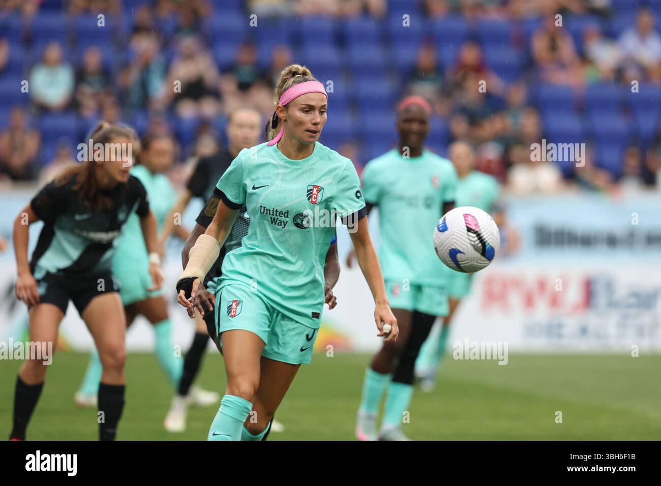 Kansas City Current defender Ellie Wheeler #5 during action in the National Women's Soccer ...