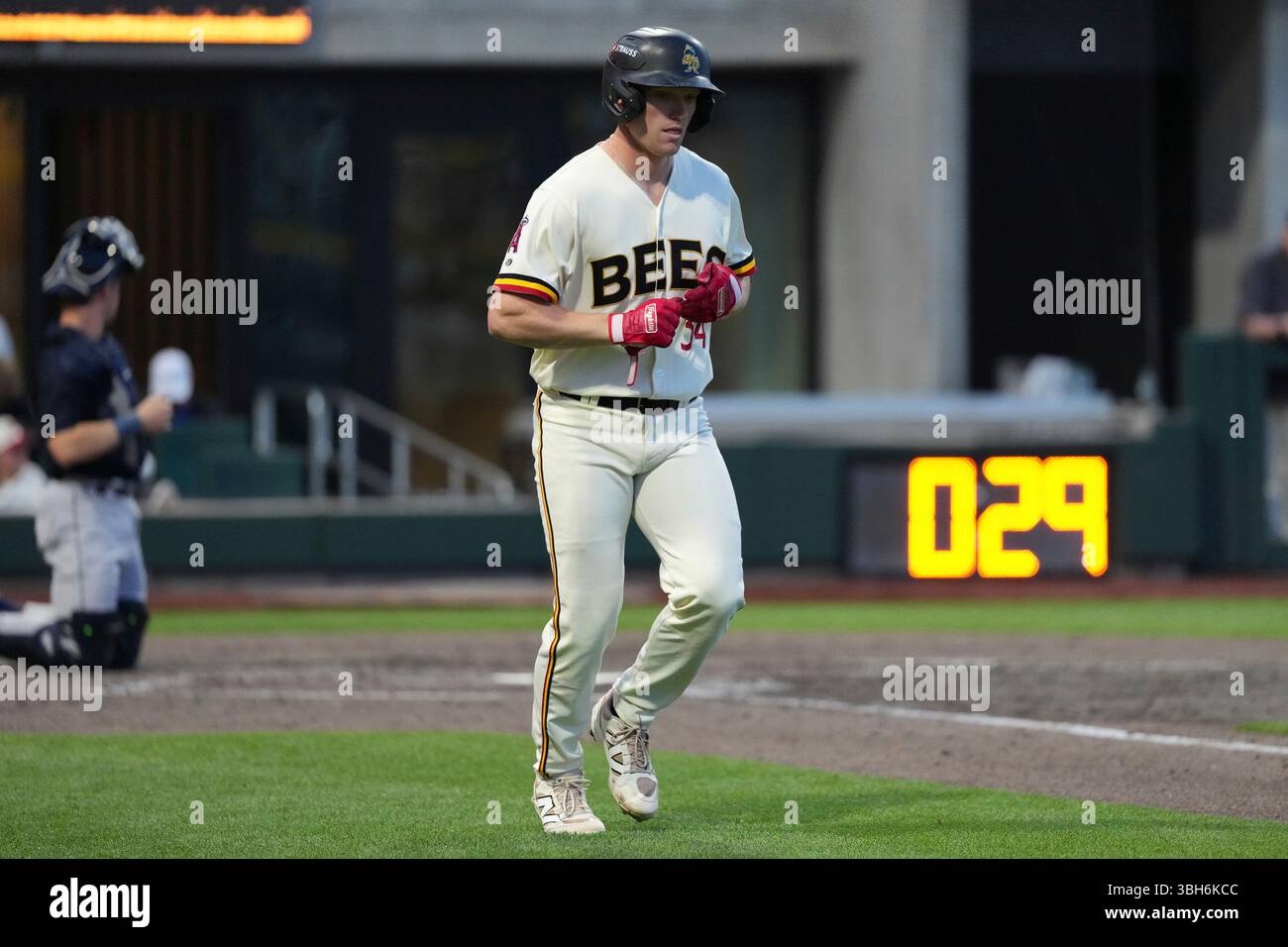 South Jordan UT, USA. 7th June, 2025. Salt Lake center fielder Tucker ...