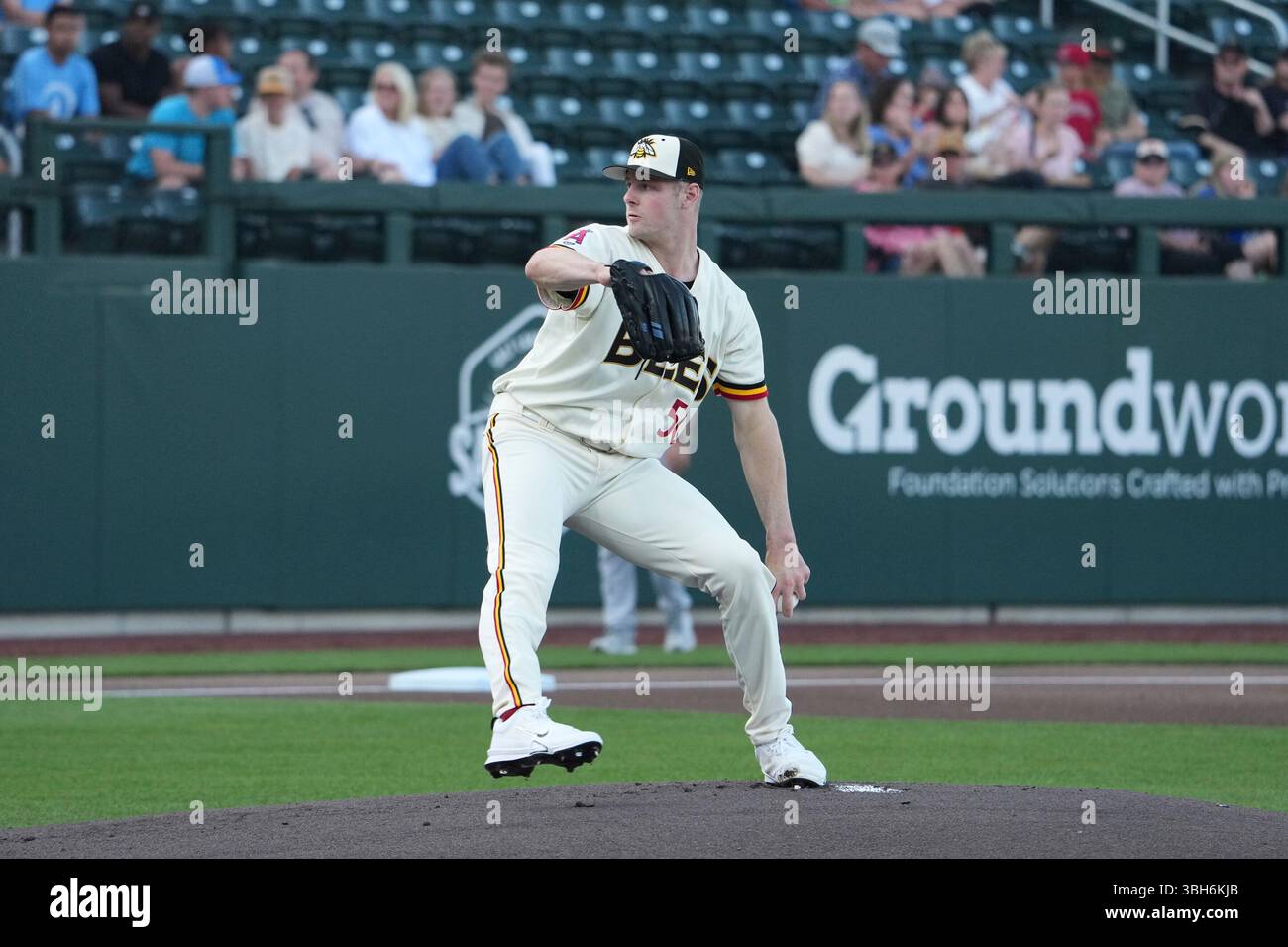 June 7 2025: Salt Lake Jake Elder pitcher Patrick Murphy (50) throws a ...