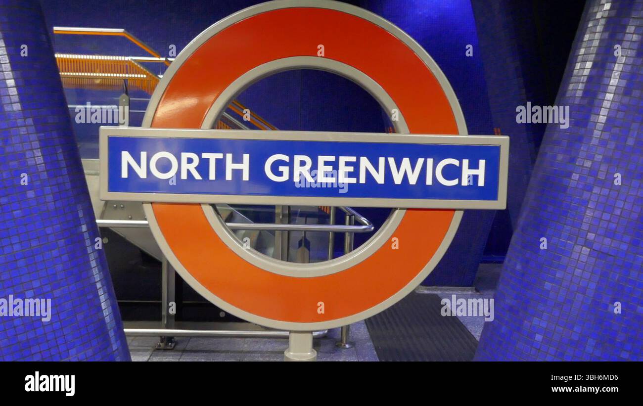 London, United Kingdom 26th May 2025 O2 Arena Tube Stop north Greenwich ...