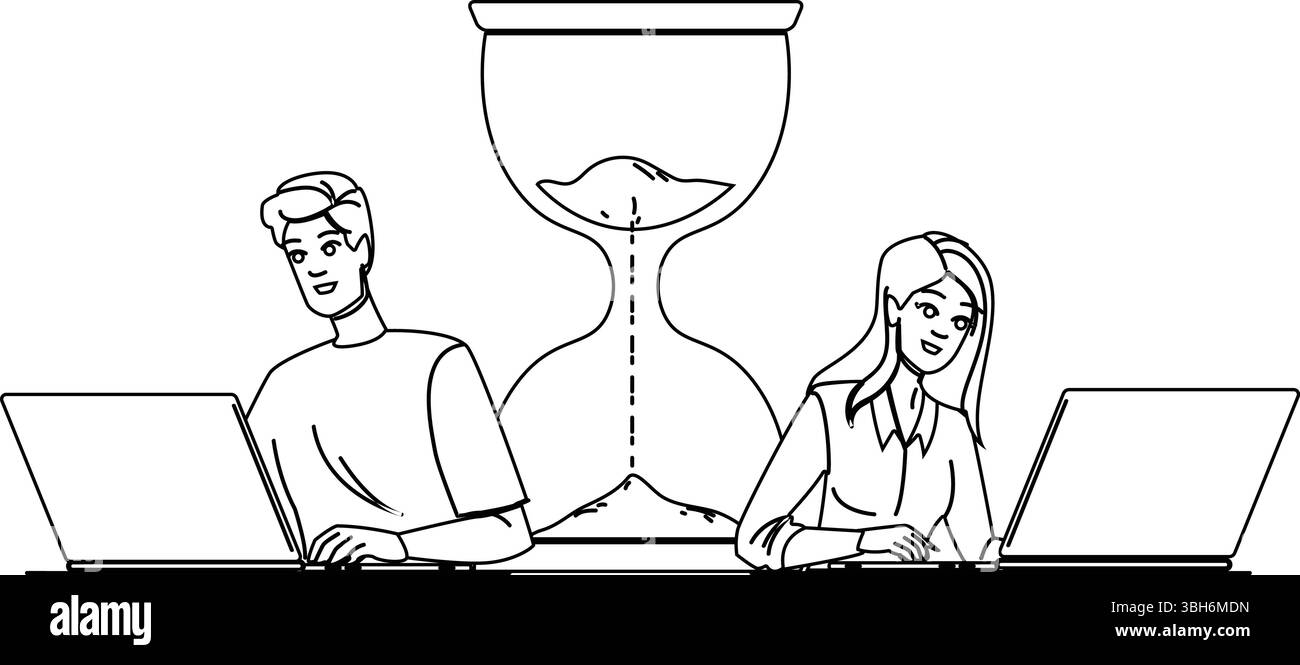 antique sand timer vector Stock Vector Image & Art - Alamy