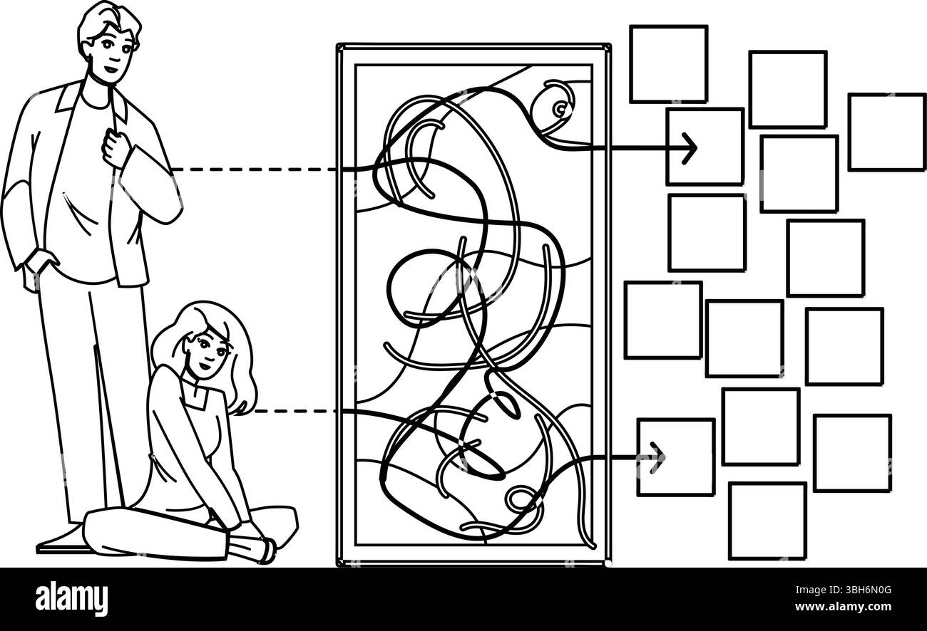 Search algorithm image Stock Vector Images - Alamy