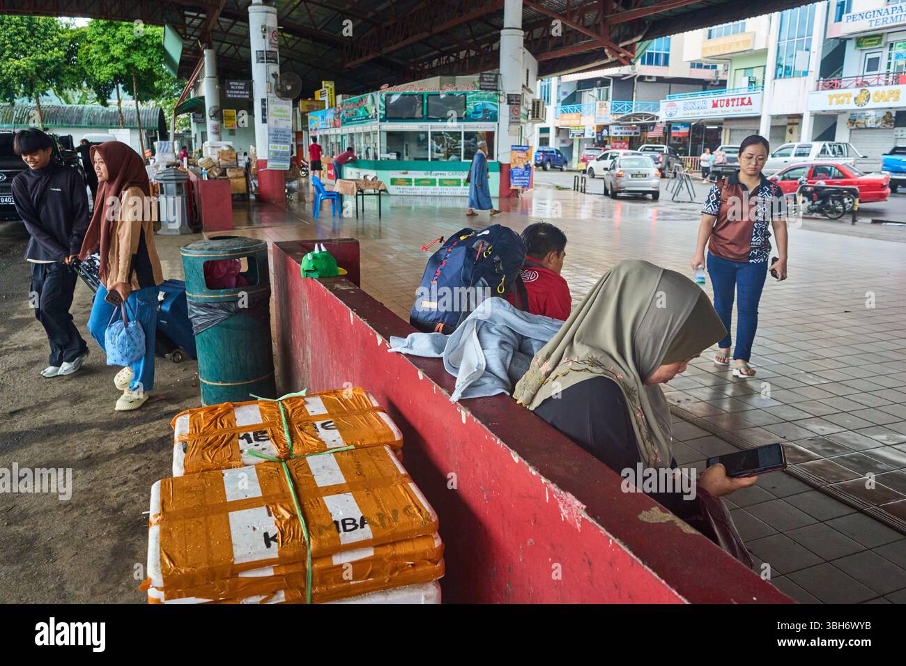 Waiting Area at Bus Station – Kota Kinabalu, Borneo Stock Photo - Alamy