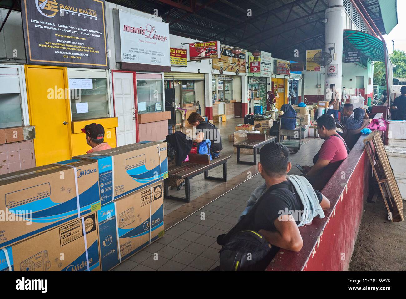 Waiting Area at Bus Station – Kota Kinabalu, Borneo Stock Photo - Alamy