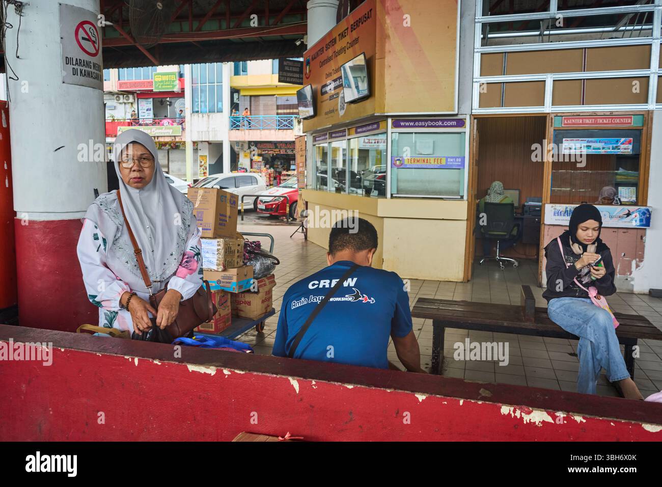 Waiting Area at Bus Station – Kota Kinabalu, Borneo Stock Photo - Alamy