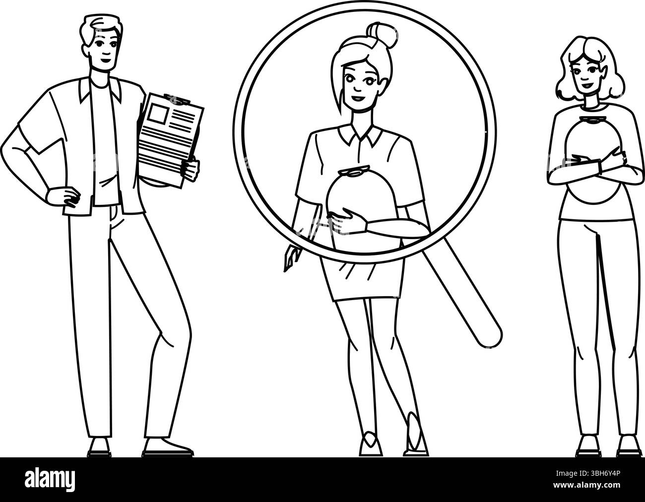 staff talent acquisition vector Stock Vector Image & Art - Alamy