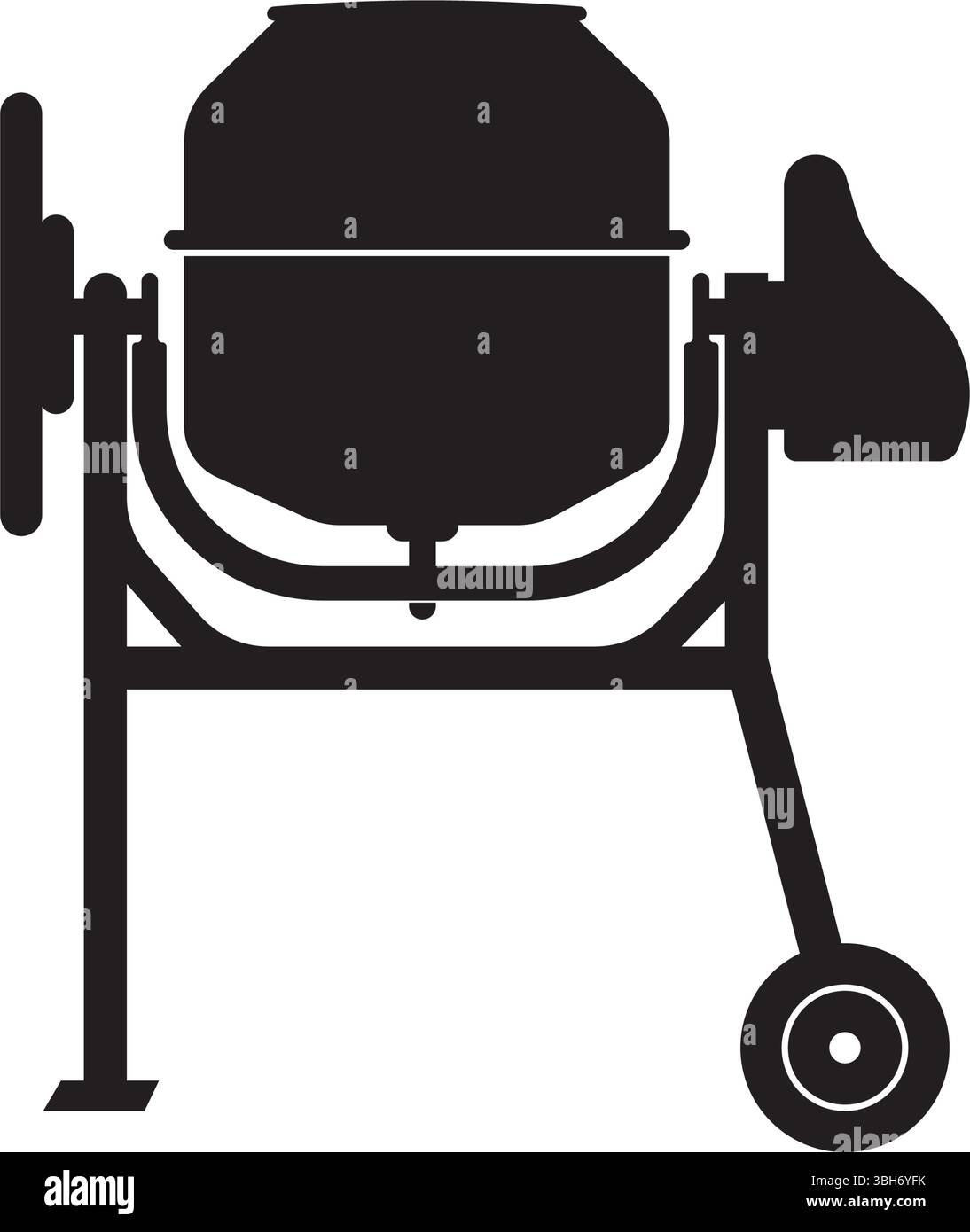 Cement Mixer Machine Icon Illustration Design Stock Vector Image & Art ...