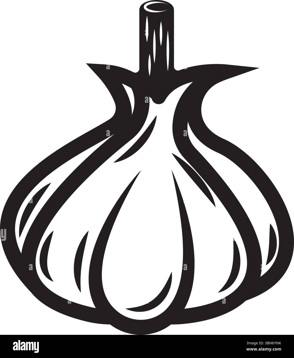 Garlic clove white background Stock Vector Images - Alamy