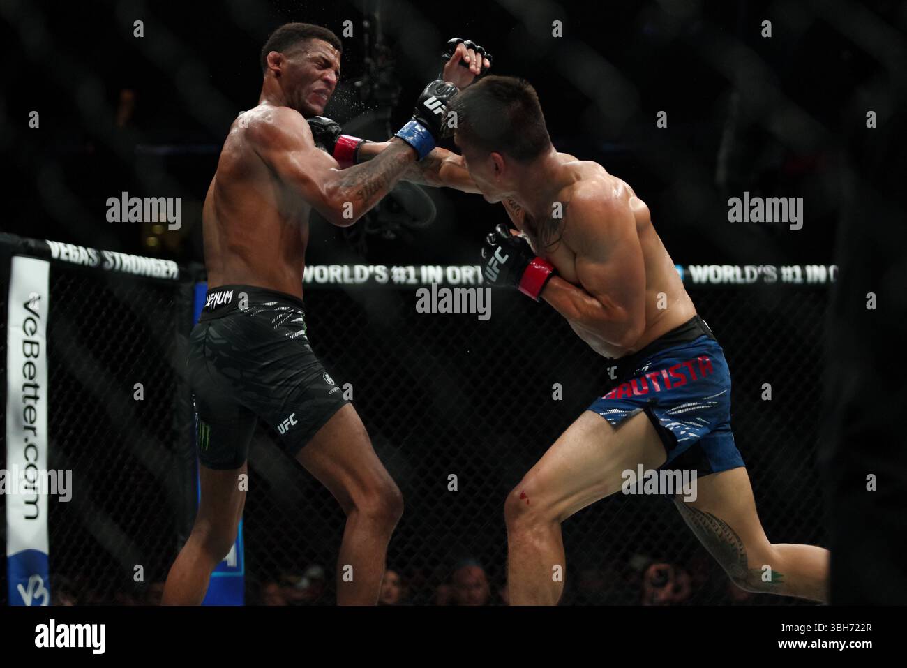 Newark, New Jersey, United State. 7th June, 2025. Mario Bautista fights ...