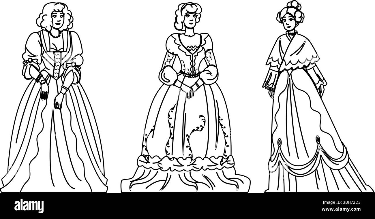 Crinoline petticoat Black and White Stock Photos & Images - Alamy