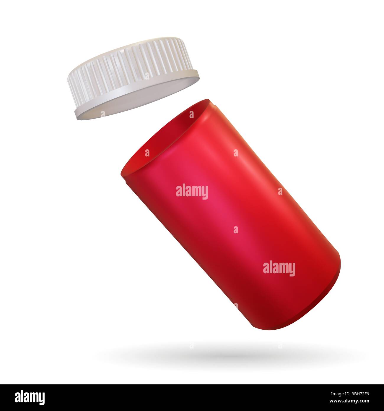 3d Realistic Pharmaceutical Bottle. Plastic blank medical containers ...