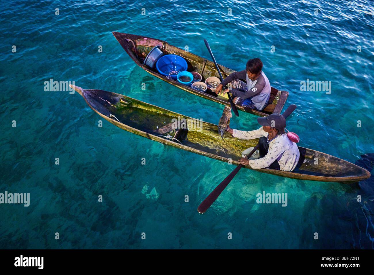 Sea gypsies, Mabul Island, Borneo, Malaysia, Asia Stock Photo - Alamy
