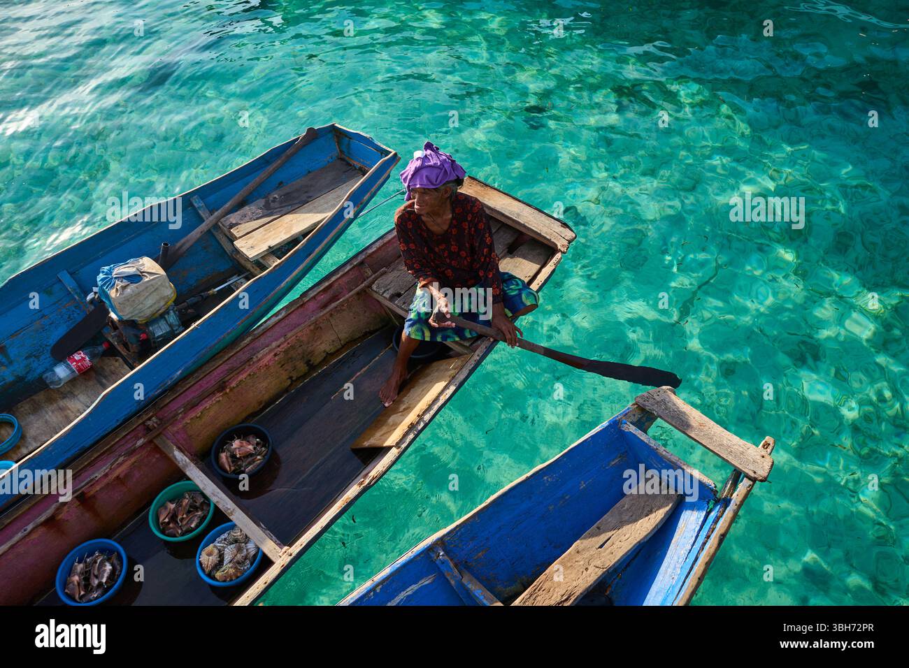 Sea gypsies, Mabul Island, Borneo, Malaysia, Asia Stock Photo - Alamy