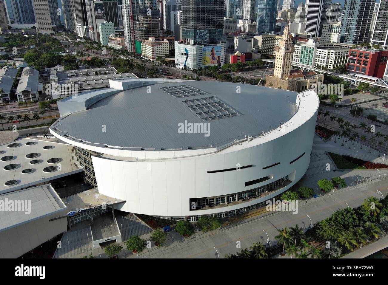 Miami, United States. 03rd May, 2025. A general overall aerial view of ...
