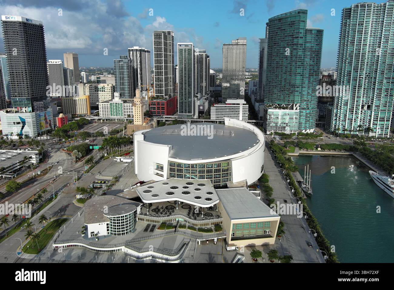 Miami, United States. 03rd May, 2025. A general overall aerial view of ...