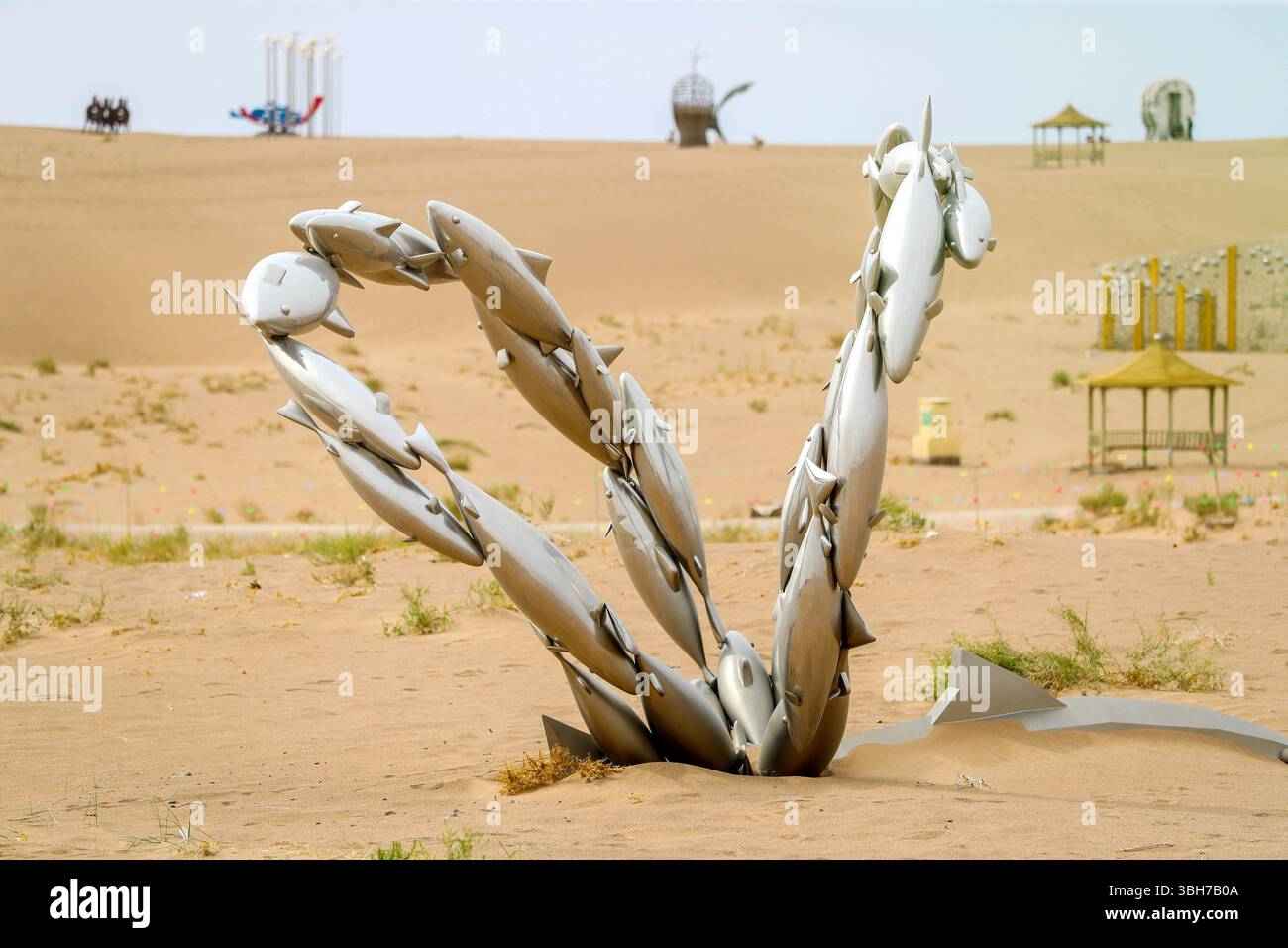 A sculpture near the Stargazers' Town, a tourist resort featuring ...