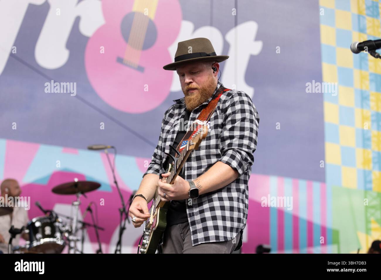 NASHVILLE, TENNESSEE - JUNE 7 , 2025: Country singer Tyler Braden ...