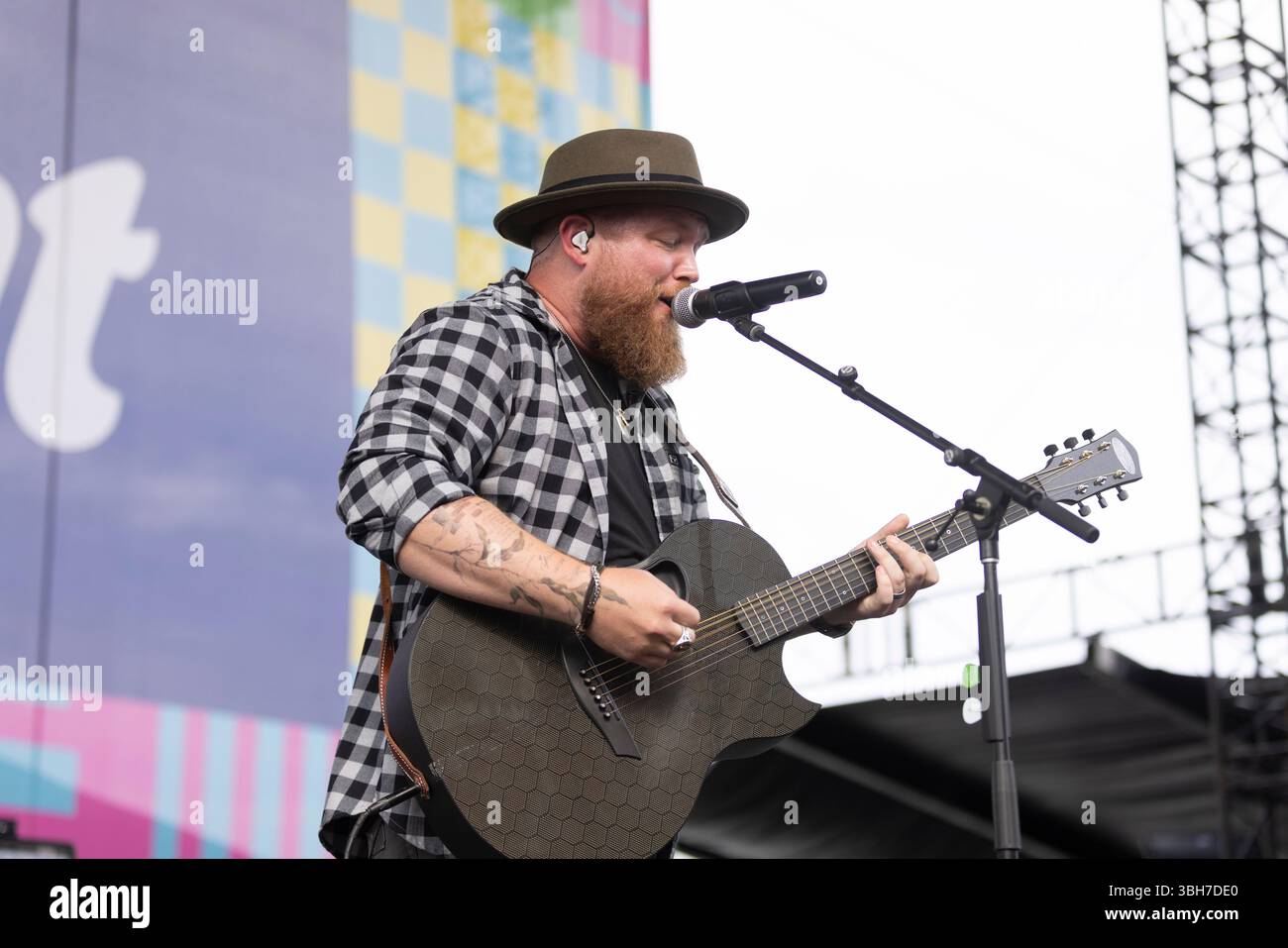 NASHVILLE, TENNESSEE - JUNE 7 , 2025: Country singer Tyler Braden ...
