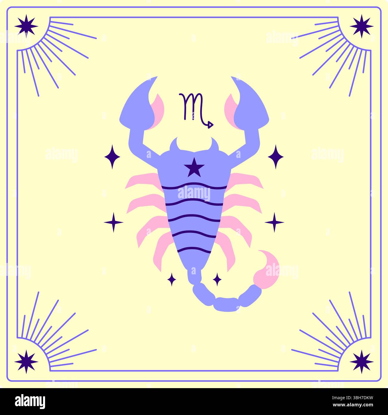 Minimalist scorpion Stock Vector Images - Alamy