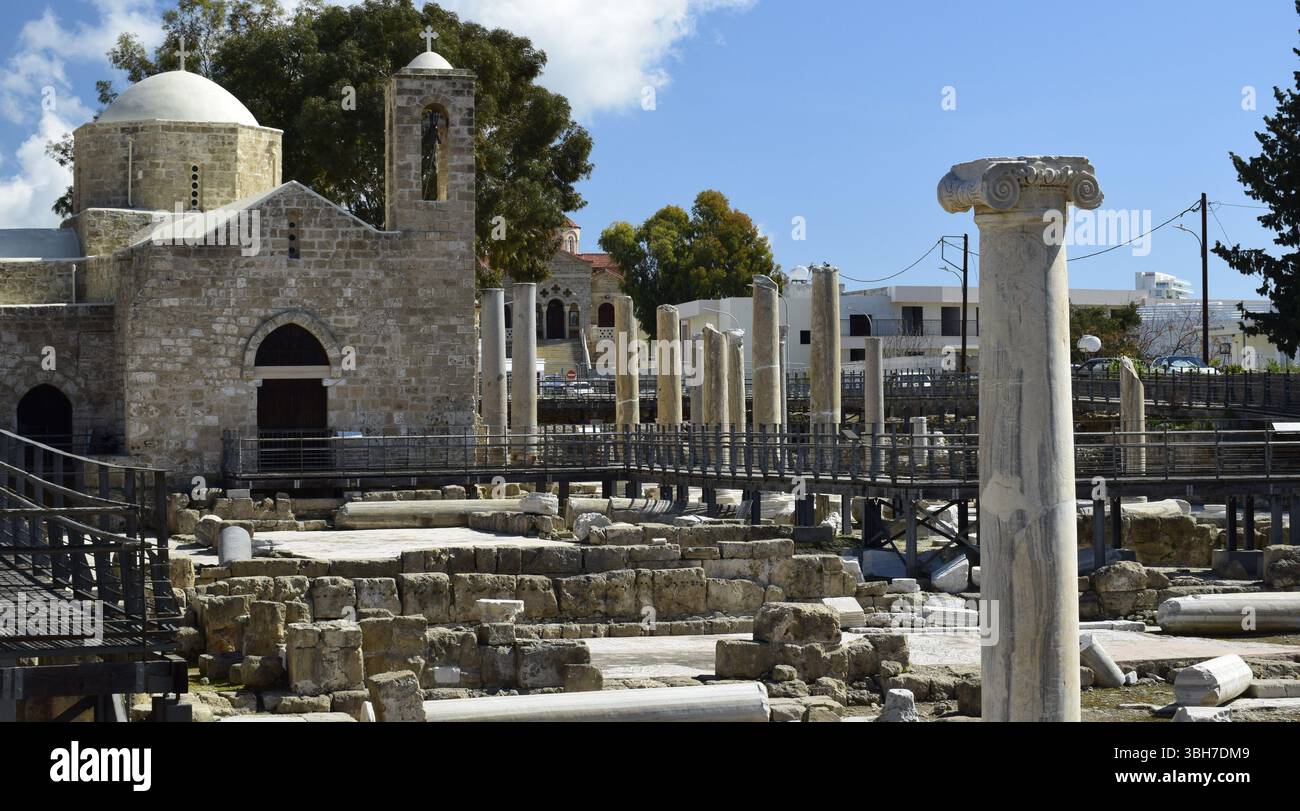 Old stone church paphos hi-res stock photography and images - Alamy