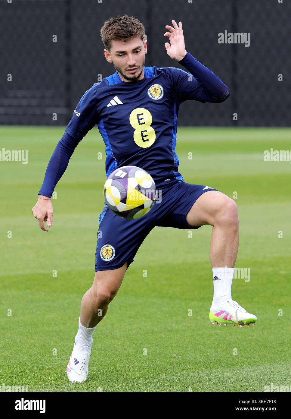 Scotland's Billy Gilmour during a training session at Lesser Hampden ...