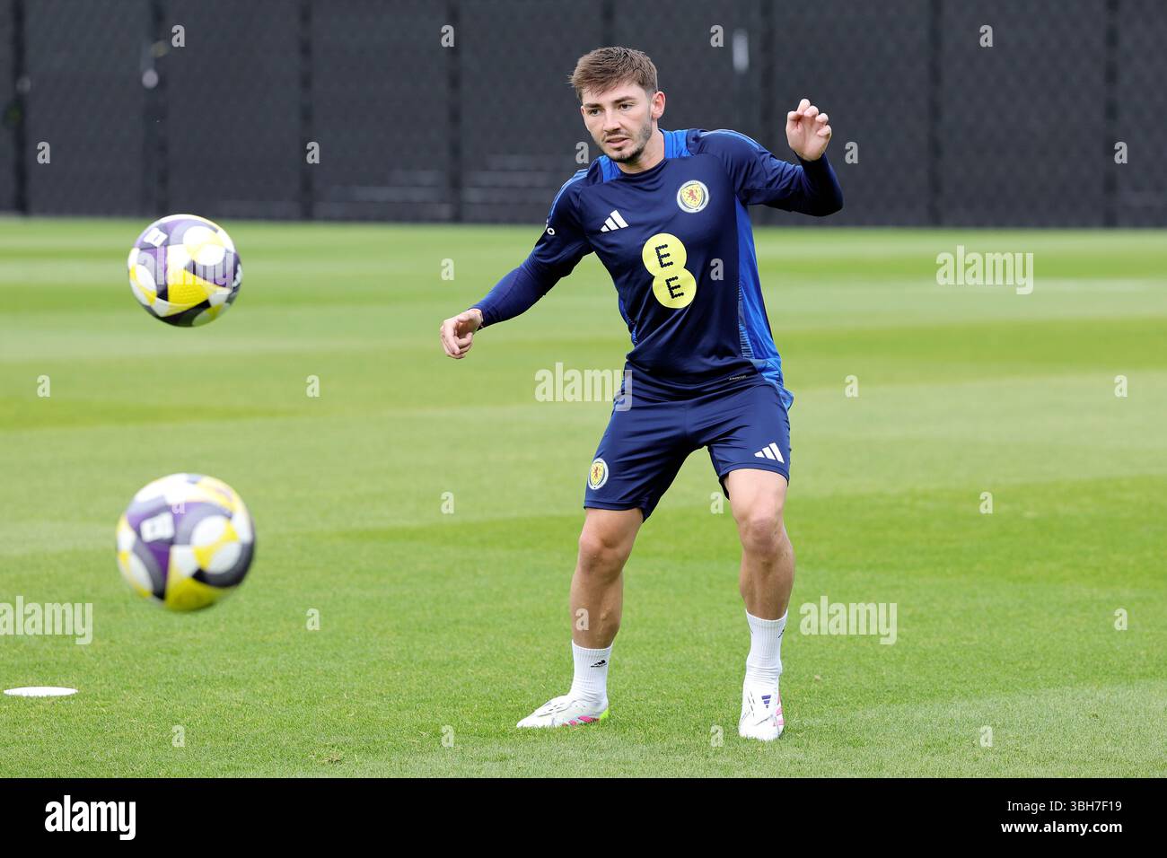 Scotland's Billy Gilmour during a training session at Lesser Hampden ...