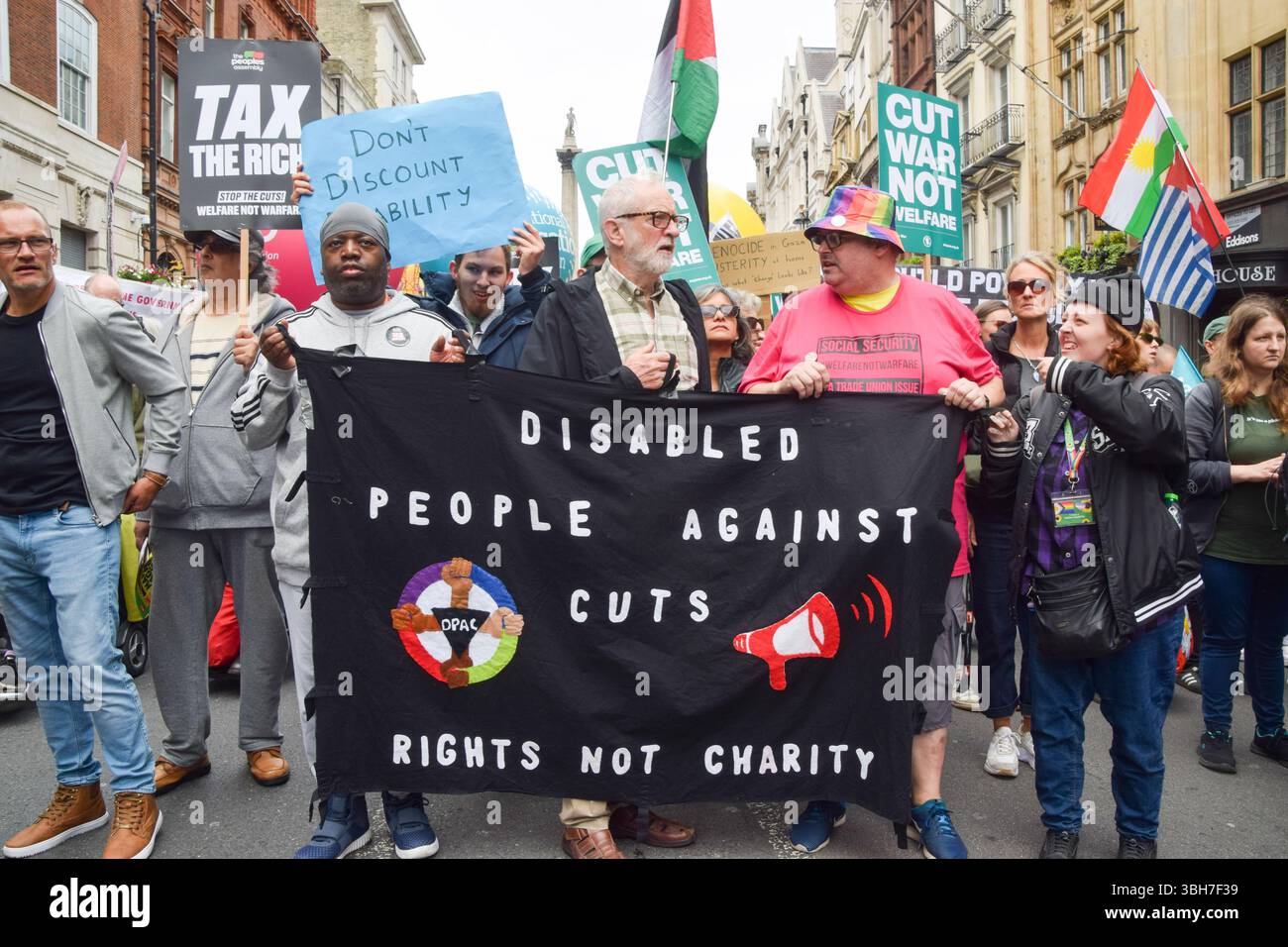 London, UK. 7th June 2025. Former Labour leader Jeremy Corbyn joins the ...