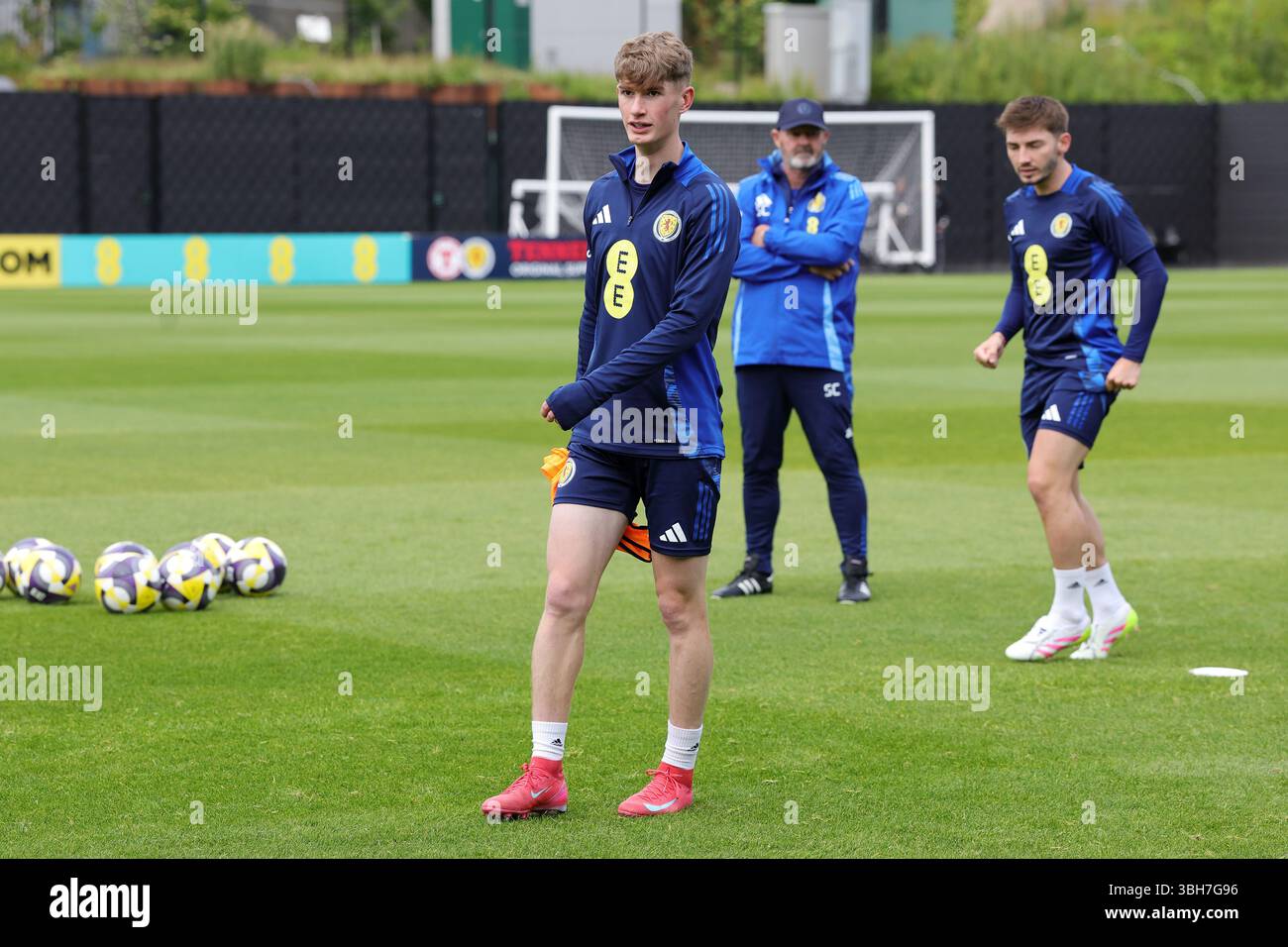 Scotland's James Wilson during a training session at Lesser Hampden ...