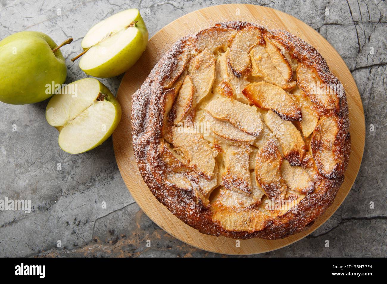 Tasty apple clafoutis is a French dessert that combines tender apple ...