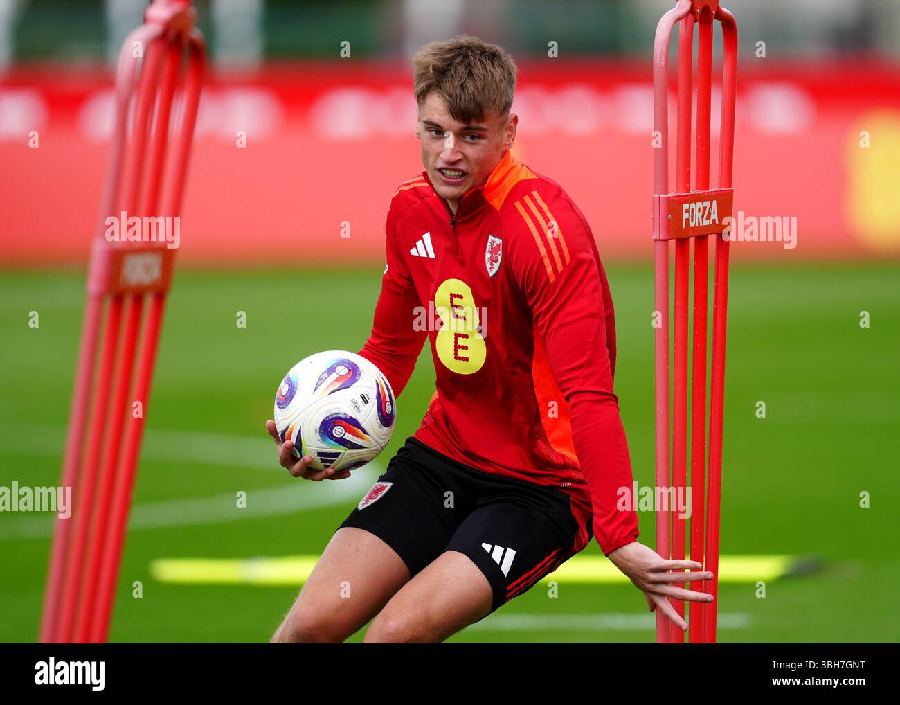 Wales' Dylan Lawlor during a training session at the Vale Resort ...