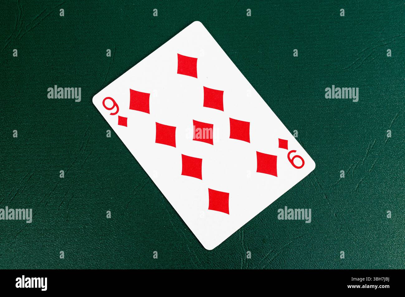 9 of diamonds card hi-res stock photography and images - Alamy