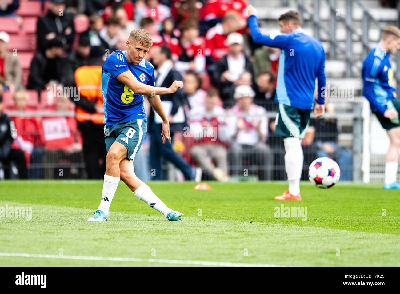 Copenhagen, Denmark. 07th June, 2025. Callum Marshall (8) of Northern ...