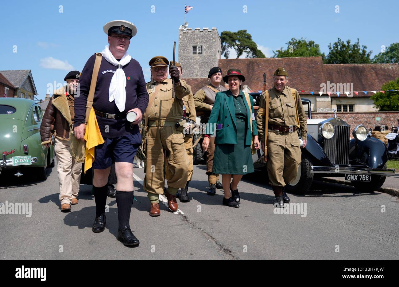 Southwick revival enthusiasts walk along the High Street in Southwick ...