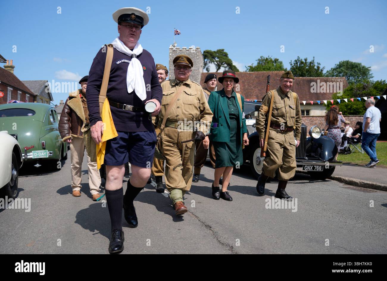 Southwick revival enthusiasts walk along the High Street in Southwick ...