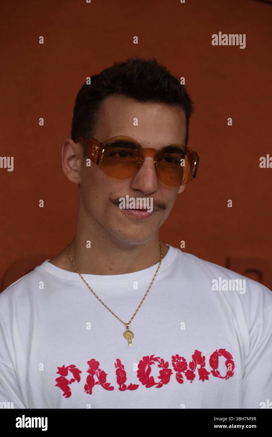 Spike Lee and Tonya Lewis Lee are seen at Roland Garros on June 8, 2025 ...