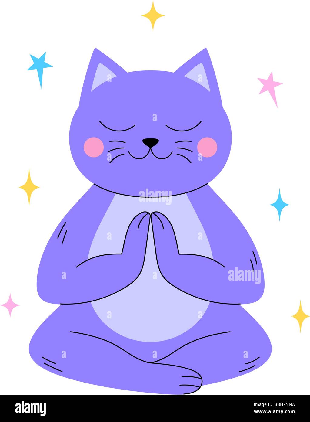 Kitten closed eyes Stock Vector Images - Alamy