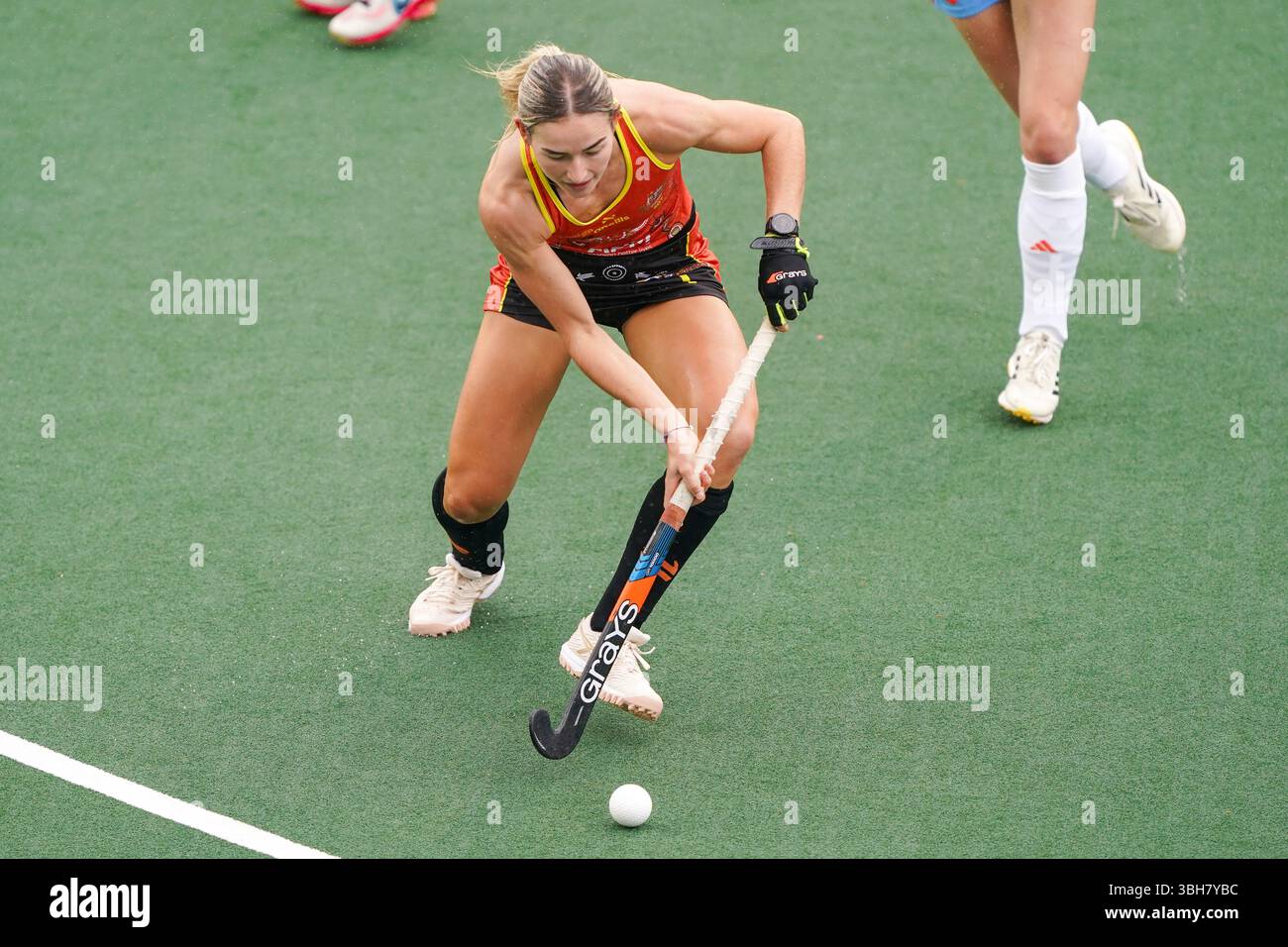 AMSTERDAM, NETHERLANDS - JUNE 8: Claire Colwill of Australia hits the ...