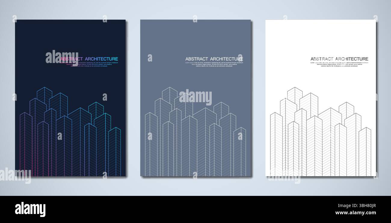 Architectural drawing with building construction for the book cover ...