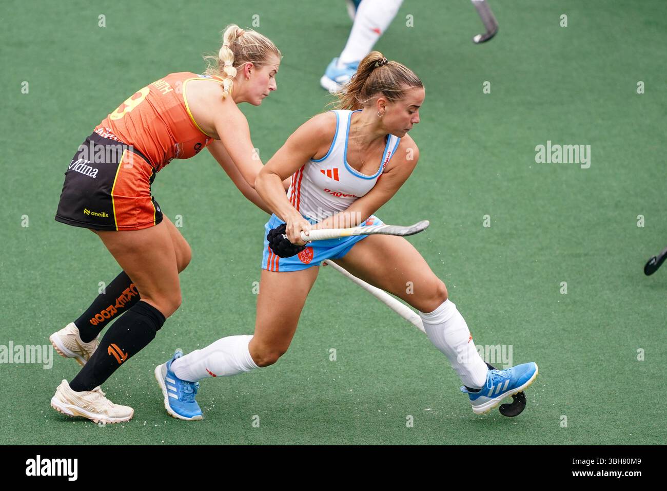 AMSTERDAM, NETHERLANDS - JUNE 8: Maddison Smith of Australia battles ...