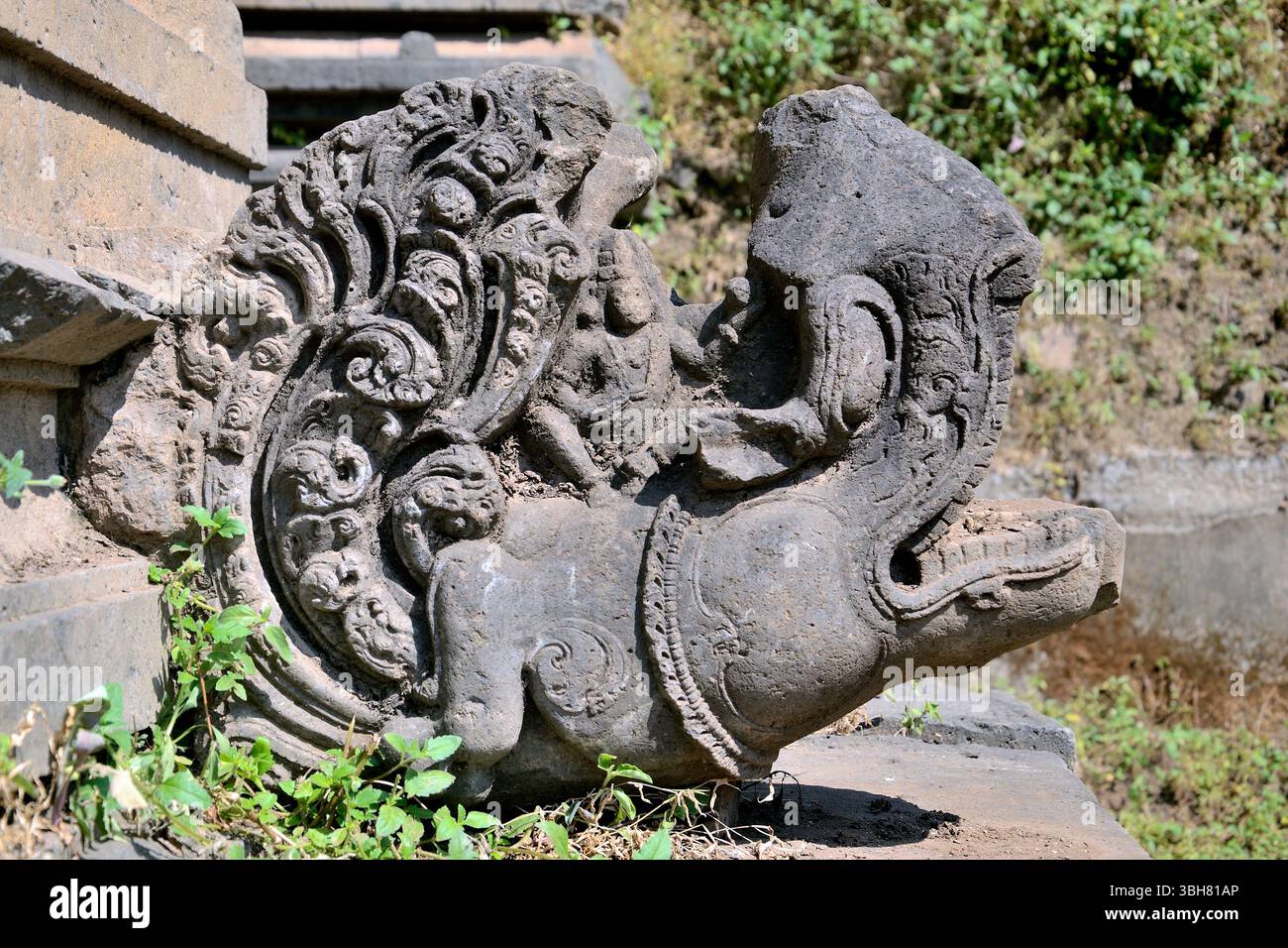 Carving details on the outer wall of the Vitthal Rukmini Temple ...